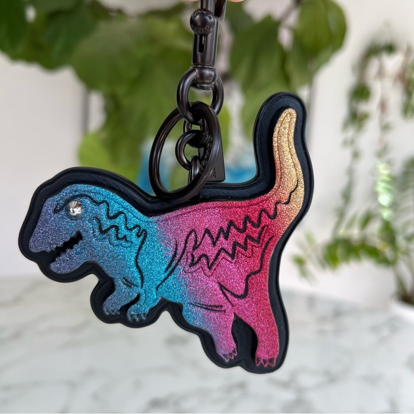 Coach | Accessories | Coach 2777 Rexy Bag Charm Rainbow Ombre Glitter ...